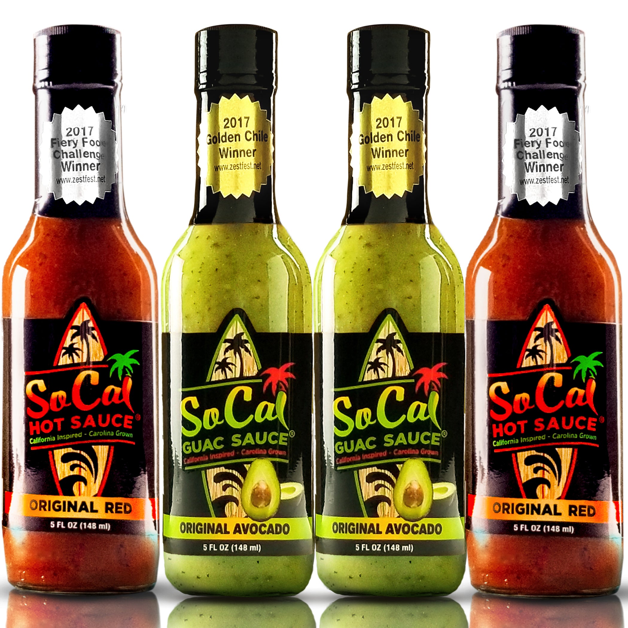 SoCal Hot Sauce - Mild Pack - Originl Avocado and Red Sauces – SoCal ...