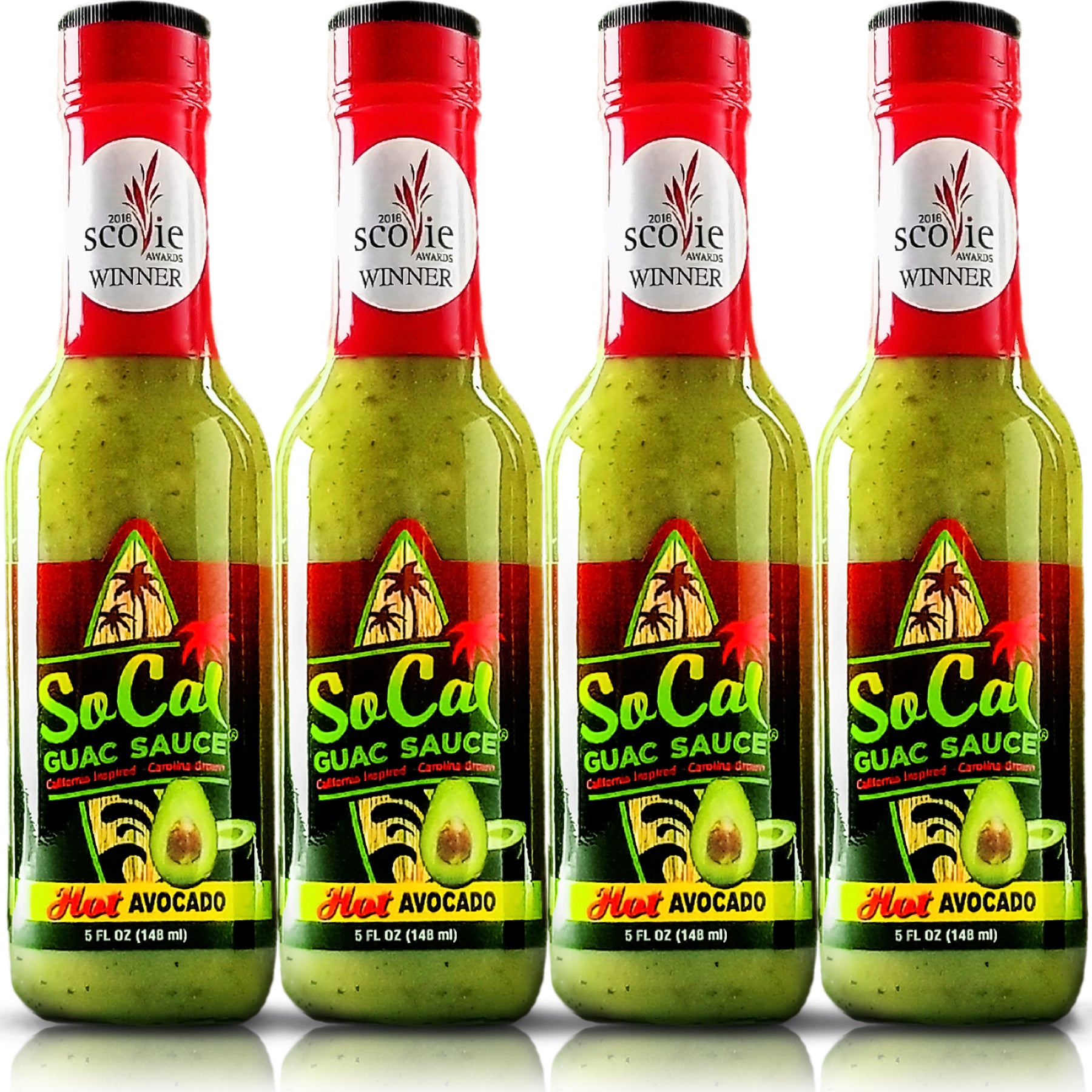 Hot Sauce Made With Real Avocado. SoCal Guac Sauce Avocado Lover's Pack ...